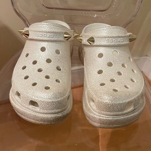 CROCS | Shoes | Crocs Glitter Spiked Bae Clog | Poshmark
